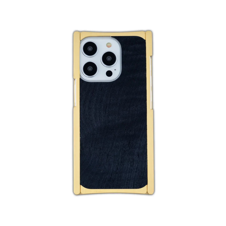 Luxury iPhone Cases with Brass & Real-Wood | EXOvault